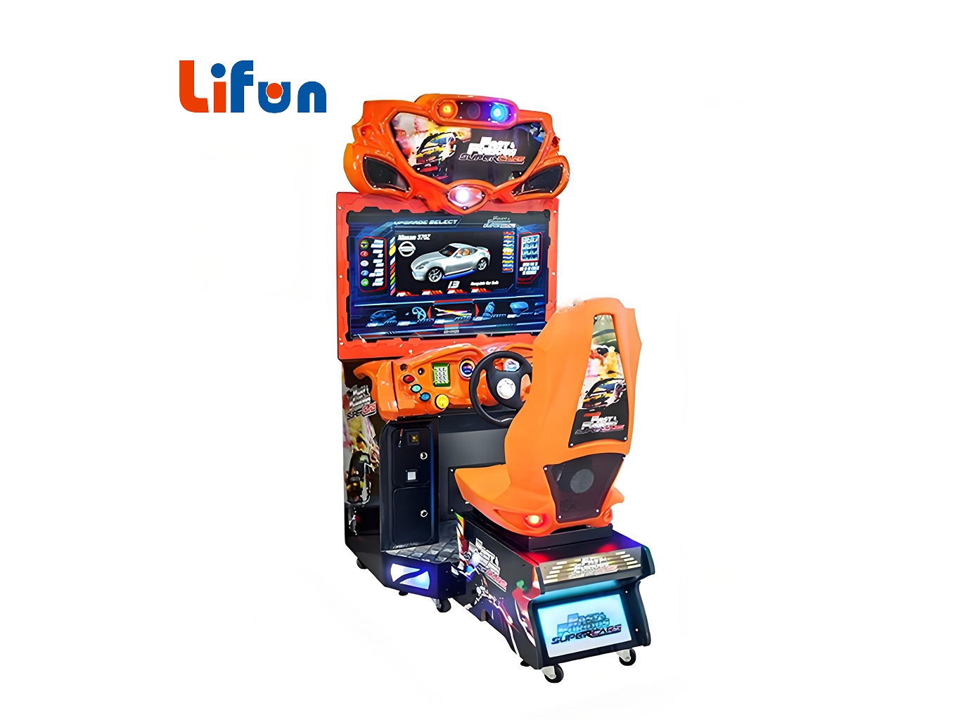42'' Super Cars Arcade Machine | Fast & Furious Racing
