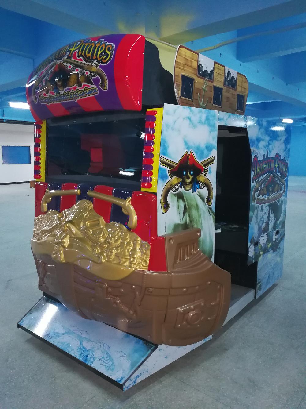 55'' Pirate Ship Shooting Arcade Game | 2 Player Closed Booth